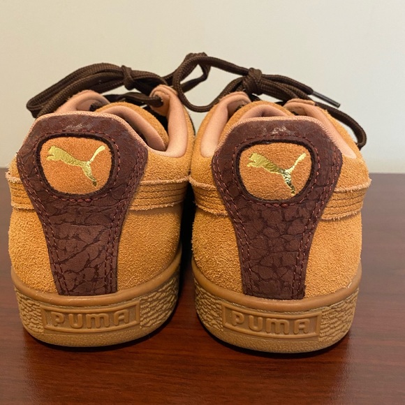 Puma | Shoes | Pre Puma Suede Camel Chocolate Sneakers 95 | Poshmark